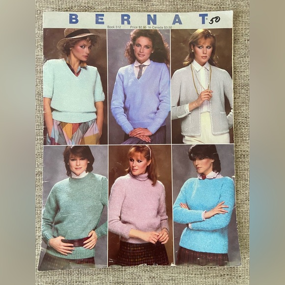 Other | Vintage 1983 Bernat Knitting Pattern Book 512 | Poshmark